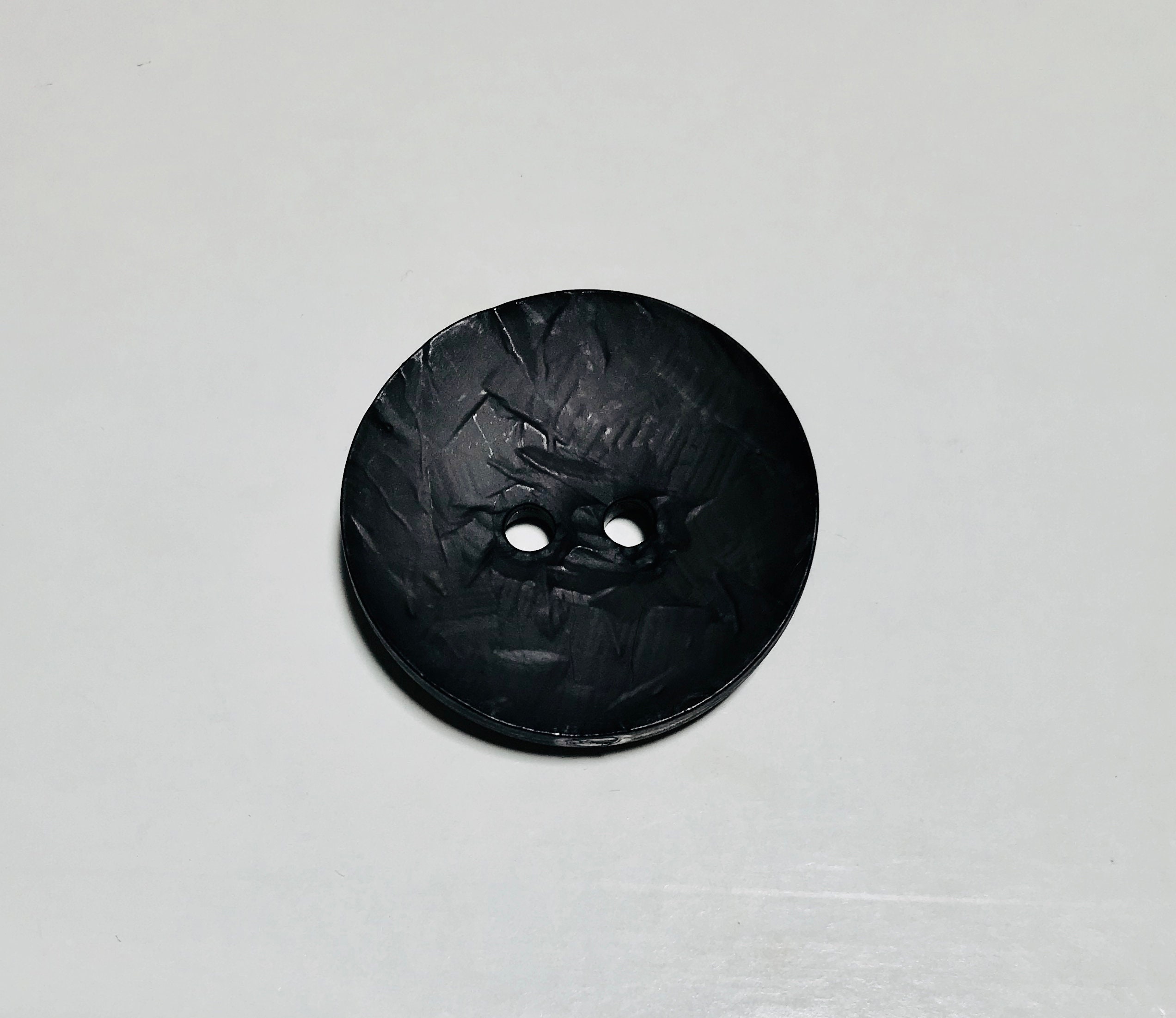 Large Round Dark Gray Polyamid Plastic Button - 45mm /1 3/4 Inch - Dill ...