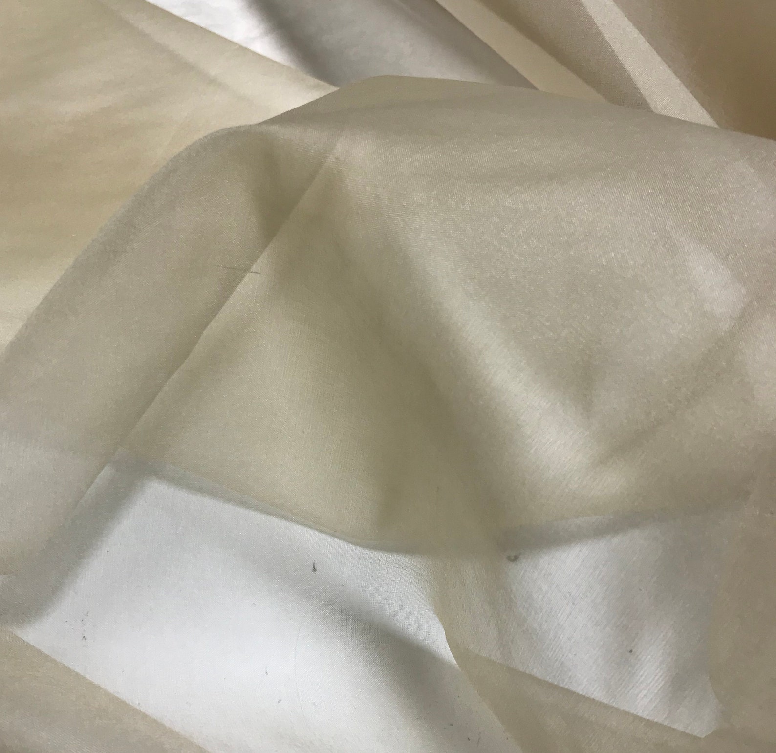Beige Silk Organza Fabric - Etsy