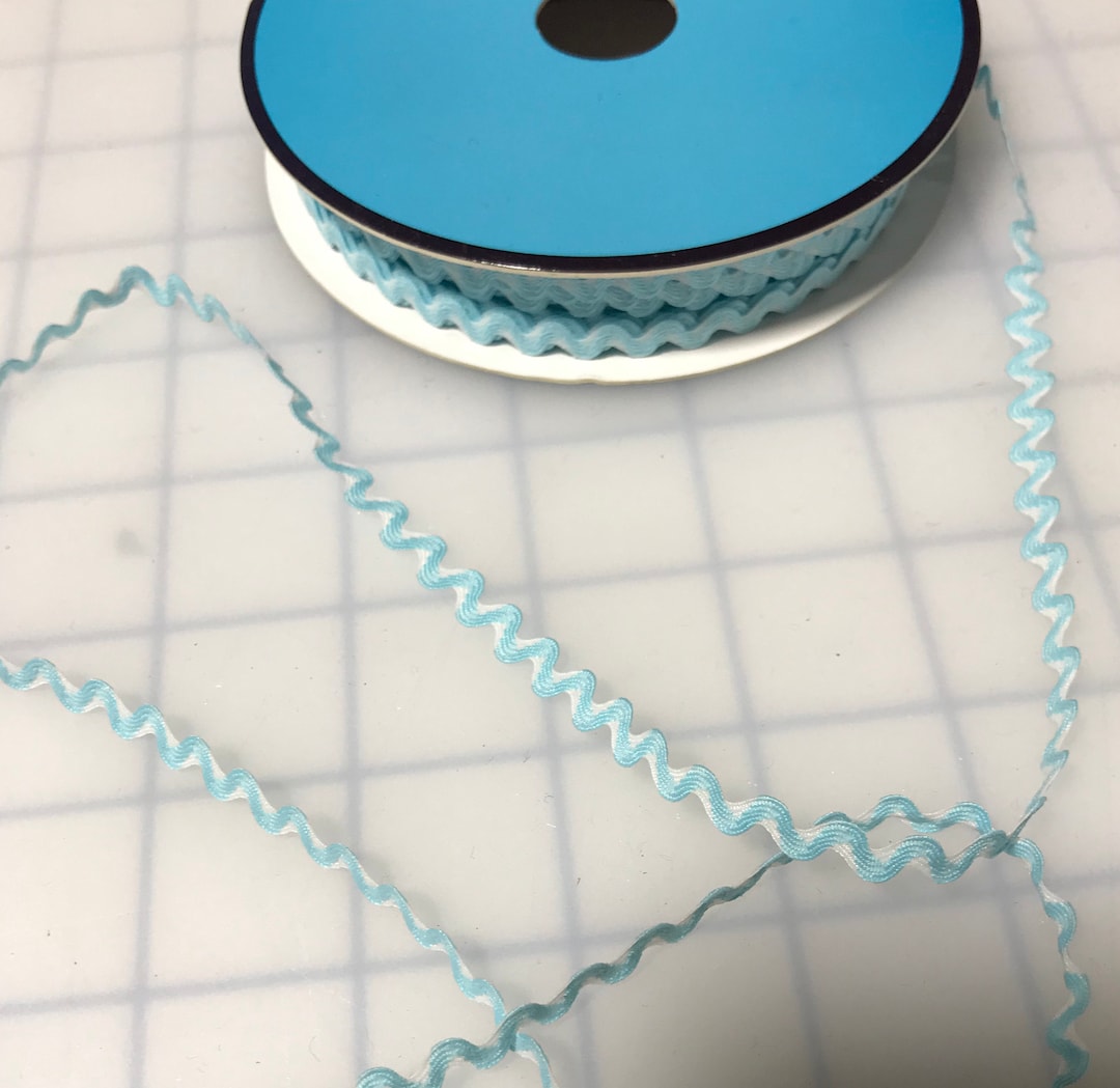Light Blue & White Ric Rac Trim Made in France 1/4" Wide X 3 Yards - Etsy