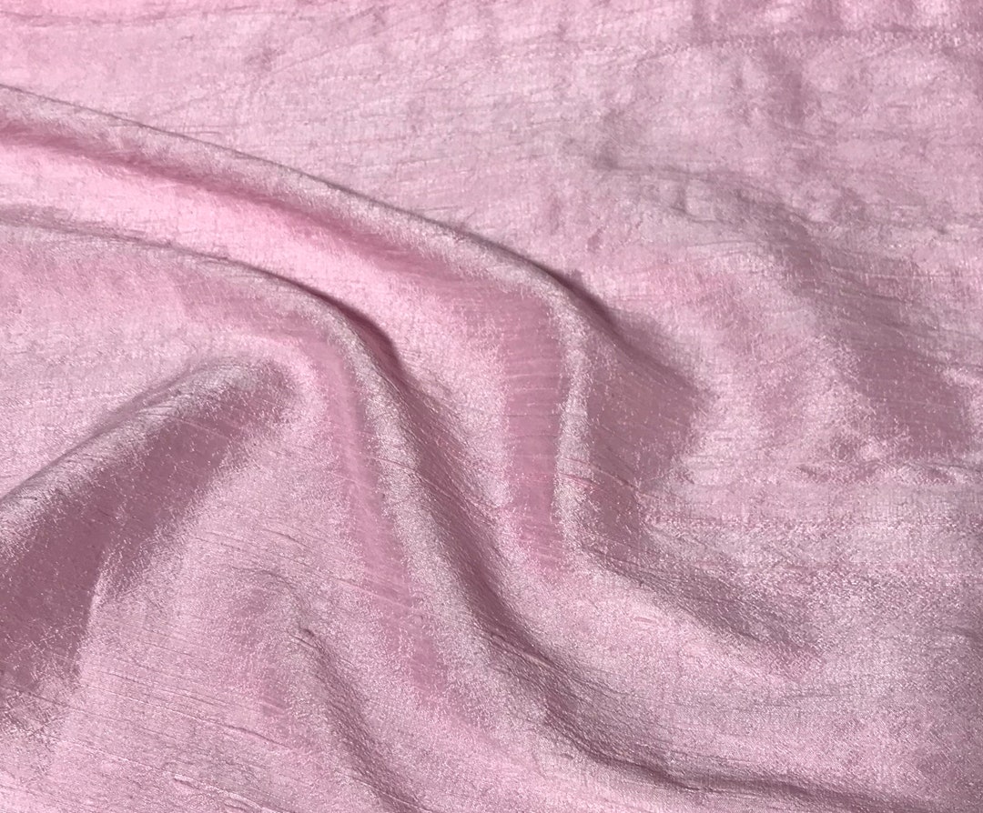Hand Dyed Baby Pink - Silk Dupioni Fabric - Etsy