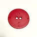 Red Extra Large Wood Grain Plastic Button - 54mm / 2 1/8 Inch - Dill ...