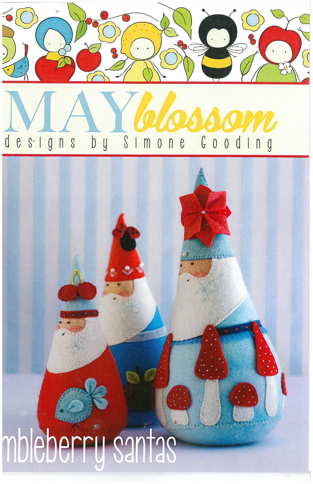 Jumbleberry Santas Sewing Pattern - May Blossom - Etsy