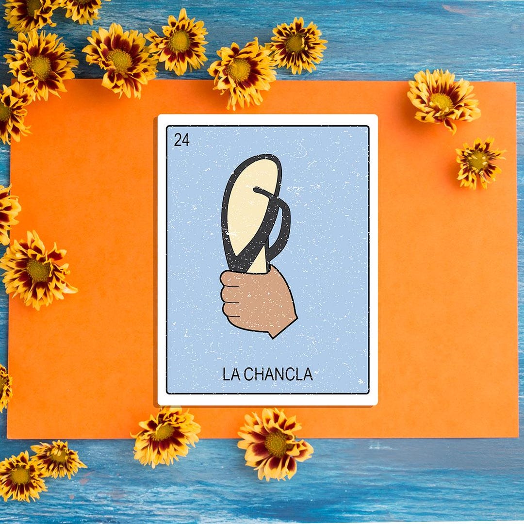 Funny La Chancla Loteria Sticker/ Funny Mexican Stickers/ Decal for ...