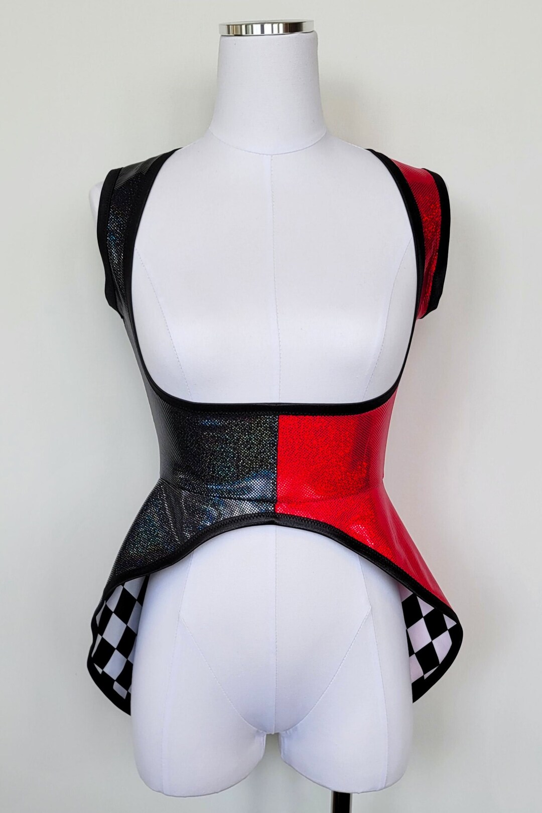 Harlequin Cropped Tailcoat Circus Jacket Made to Order - Etsy