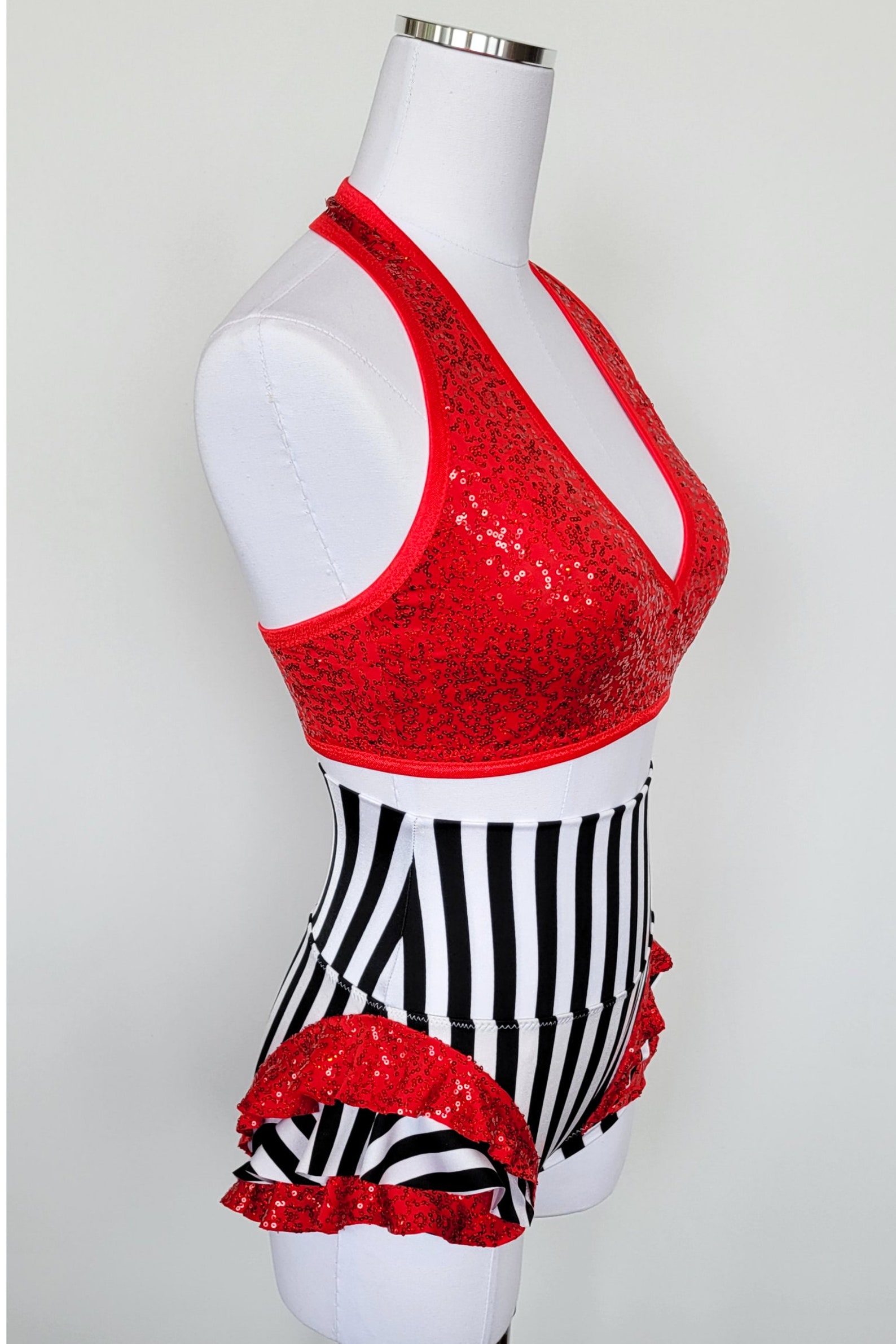 Sequin Halter and High Waist Briefs Aerial Costume Made to - Etsy