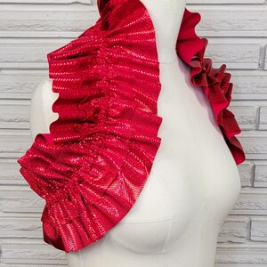 Single Color Ruffled Opera Shrug, Holographic Steampunk Collar, Variety ...