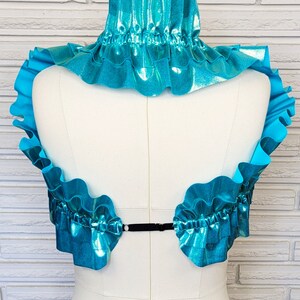 Single Color Ruffled Opera Shrug, Holographic Steampunk Collar, Variety ...