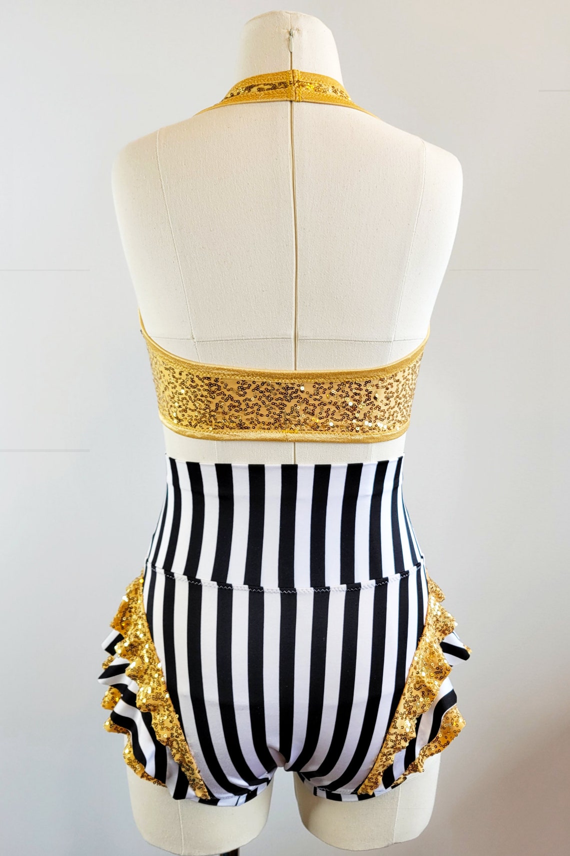Sequin Halter and High Waist Briefs Aerial Costume Made to - Etsy