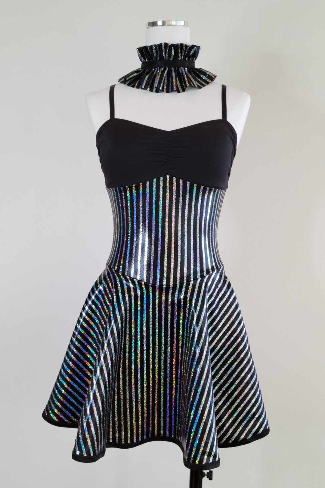 Pinstripe Aerial Dress Circus Leotard Made to Order - Etsy