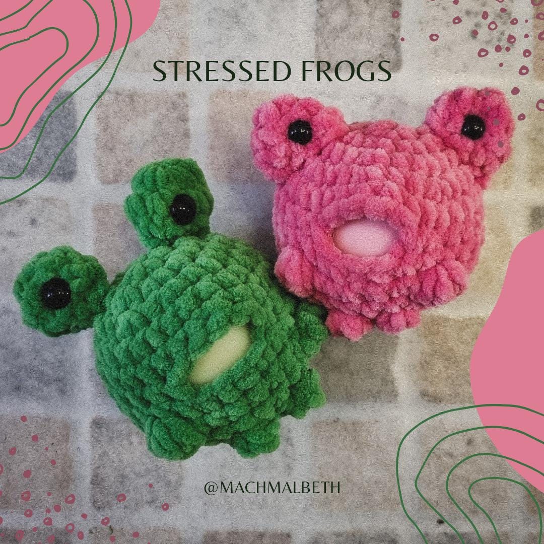 Stressed Frog | Stress Ball | Fidget Toy - Etsy UK