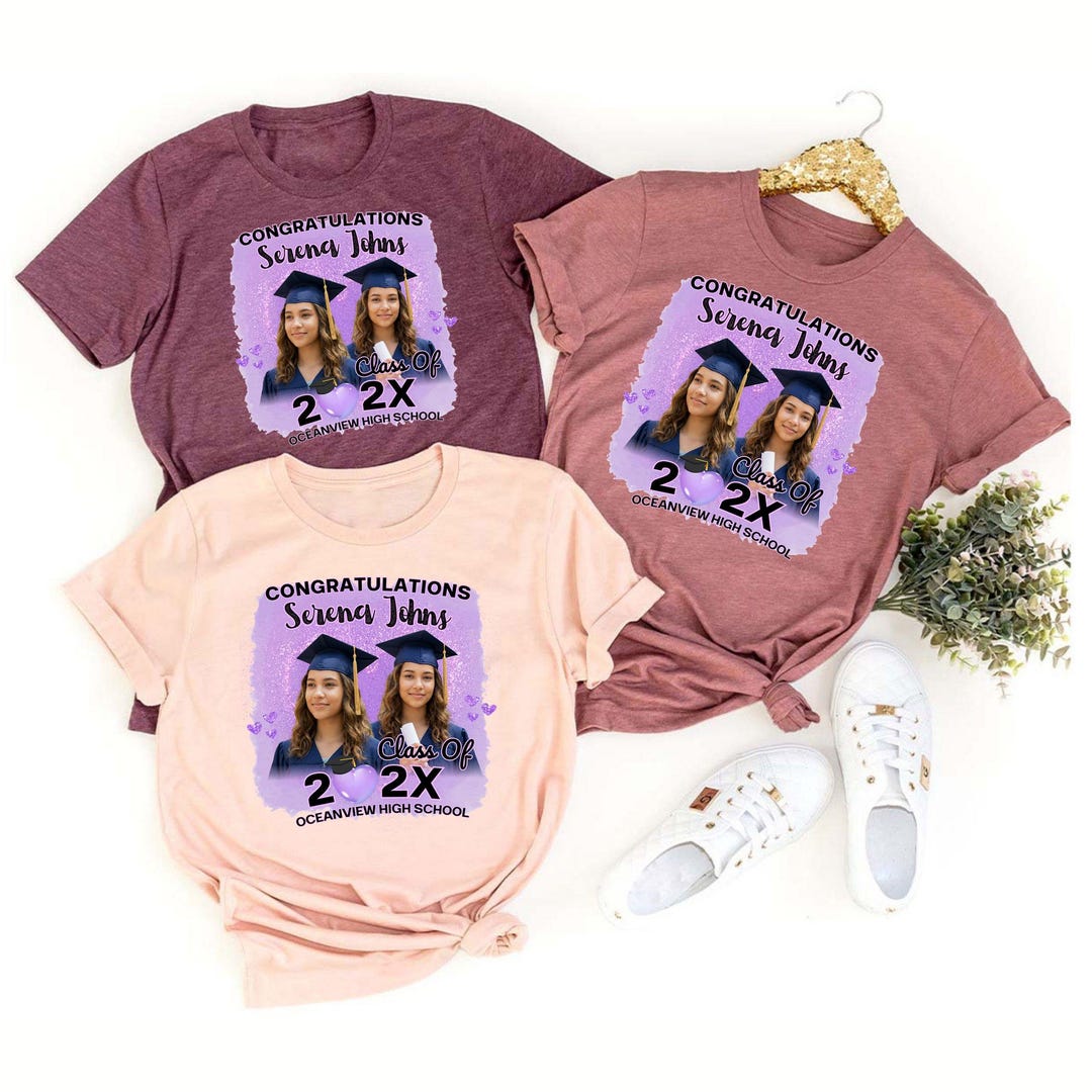 Personalized Graduation Shirt, Custom Grad Tee With Name and Class Year ...