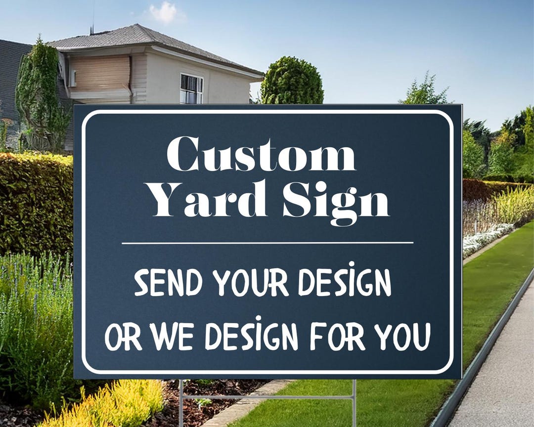 Custom Yard Sign, Yard Decor, Personalized Yard Sign, Outdoor Sign ...