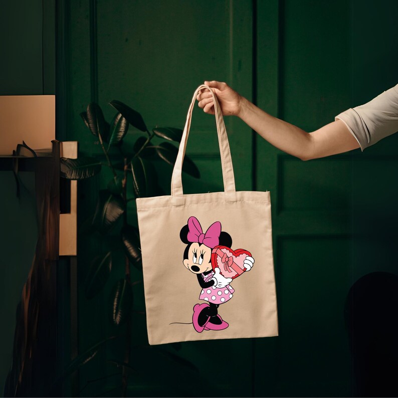 Minnie Mouse Valentine's Day DTF Transfer - Cute Disney Character With ...