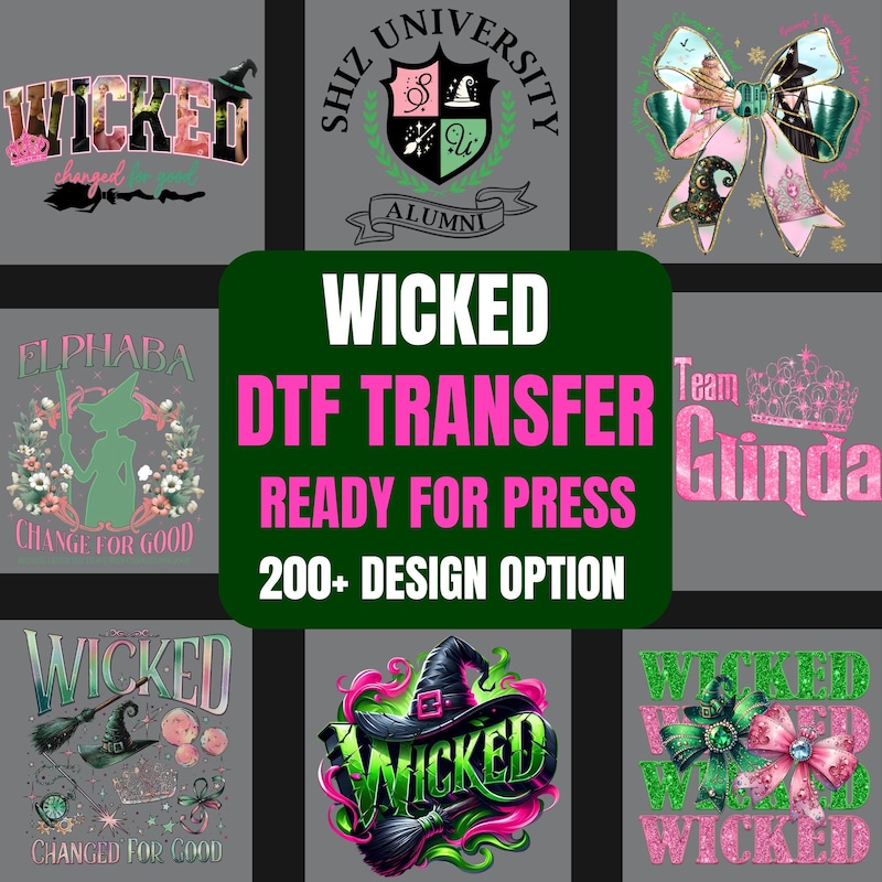 Wicked Transfer Sheet - Etsy