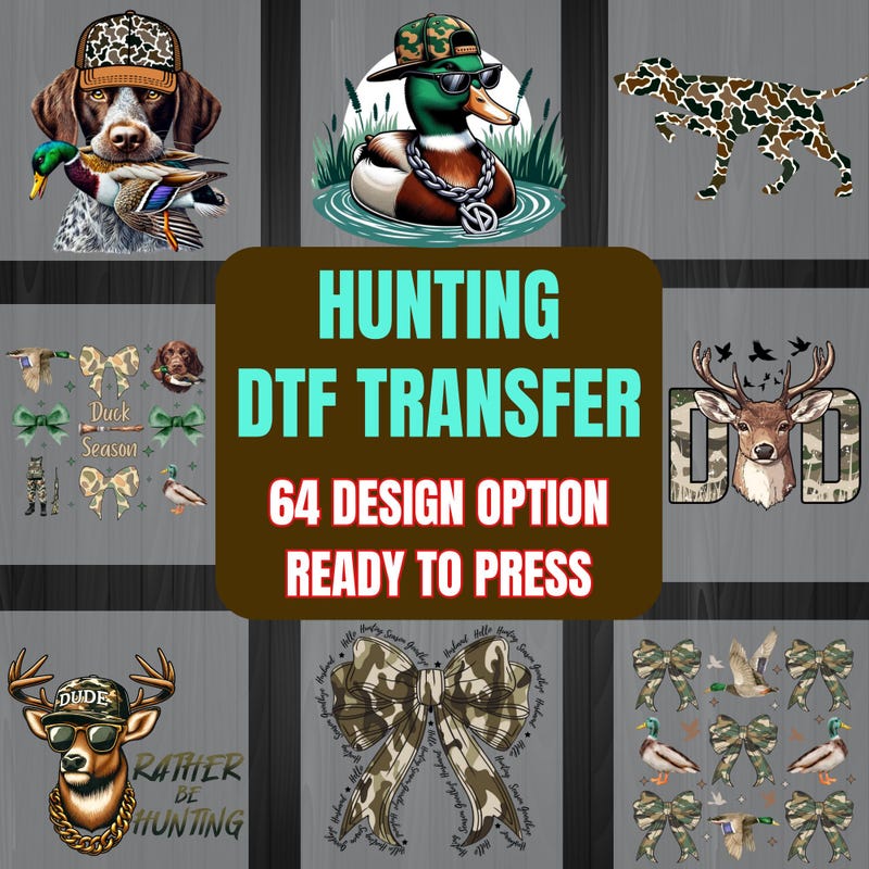 Duck Hunting Dtf Transfer - Etsy