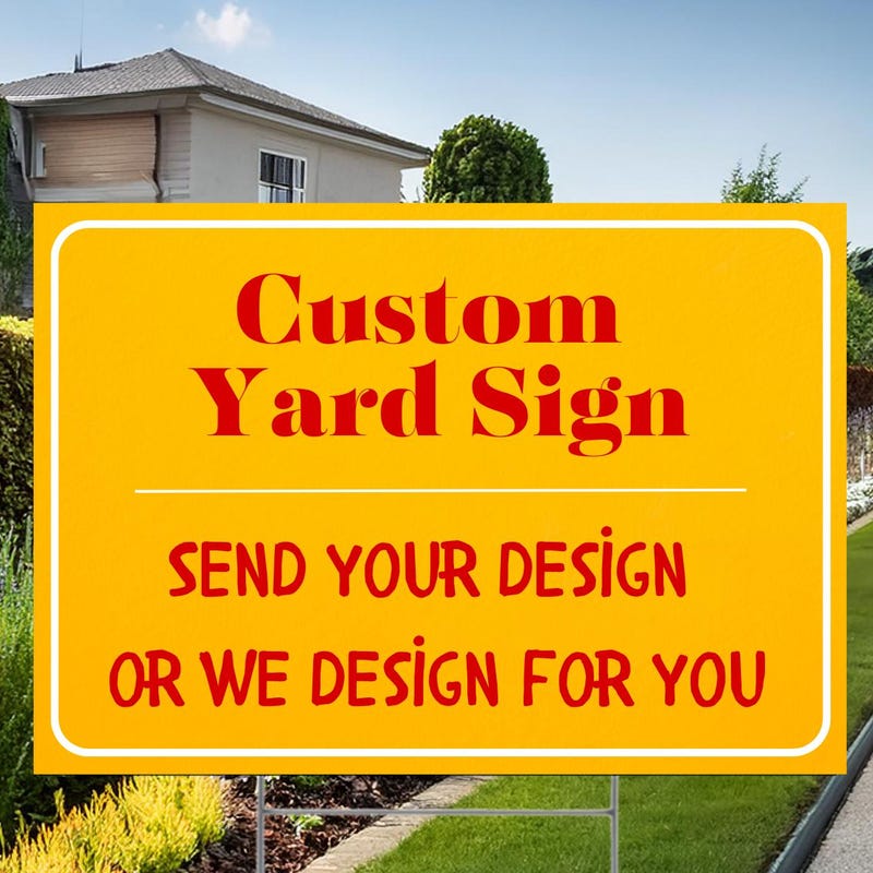 Custom Yard Sign - Etsy