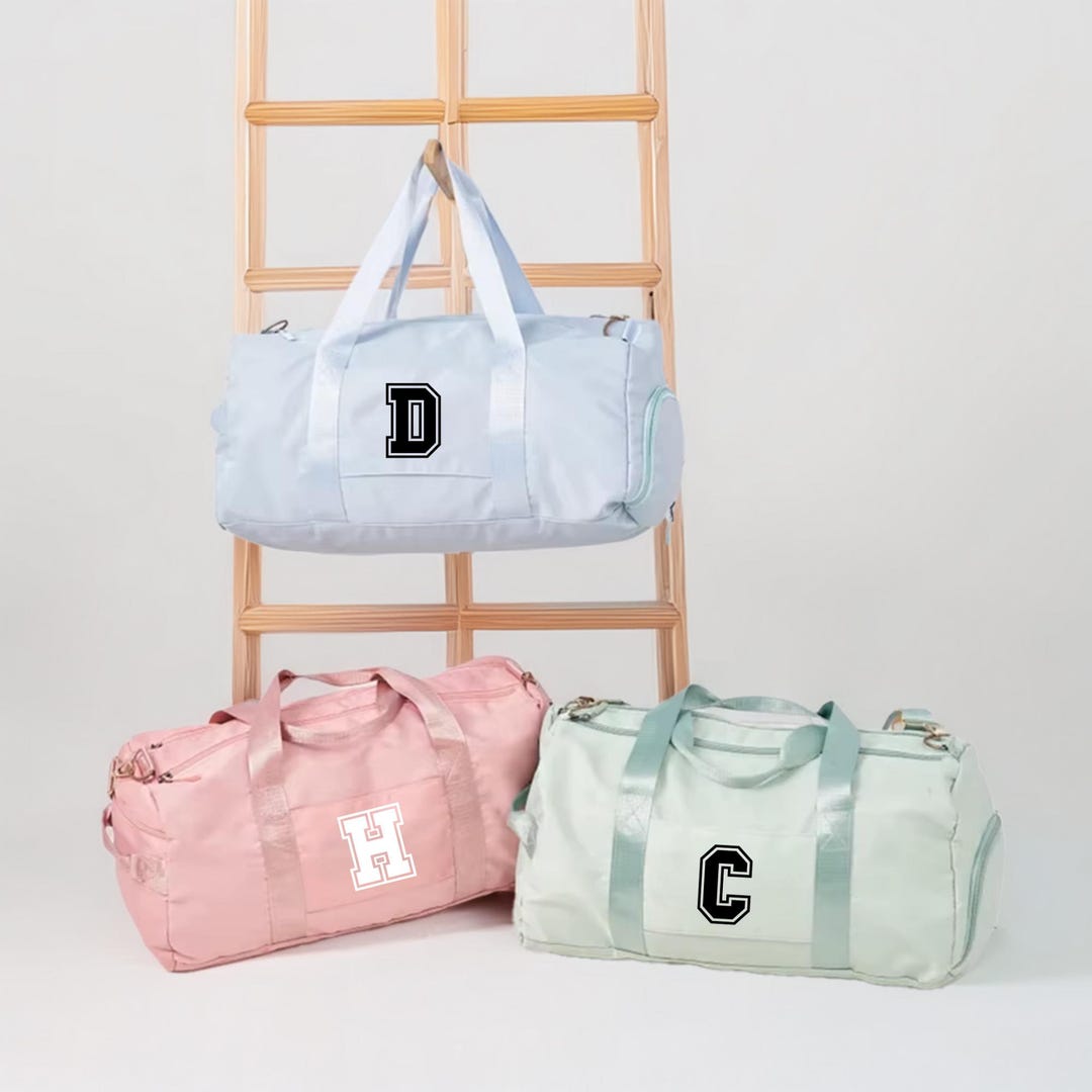 Custom Name Duffle Bag Personalized Gym Bag Weekend Bag for Women Men ...