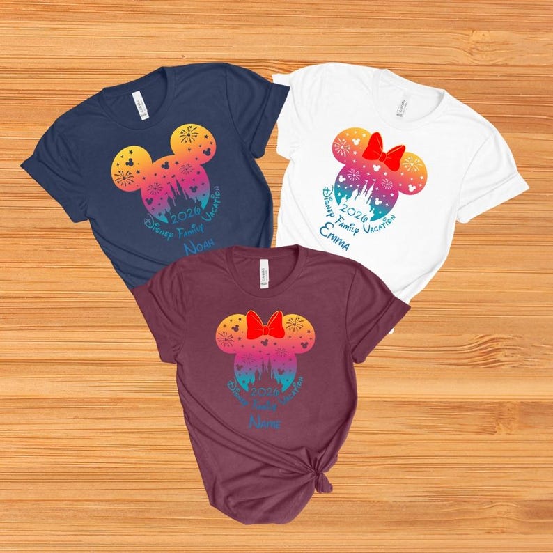 Disney Bound 2026 Character DTF Transfer, Family Trip Iron On, Mickey ...