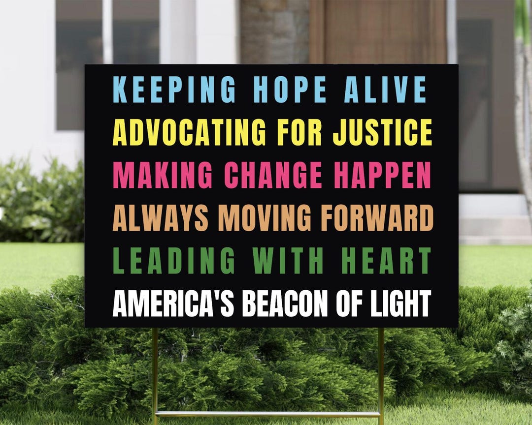 Acrostic Kamala Yard Sign, Political Quotes Yard Sign, Harris Walz 2024 ...