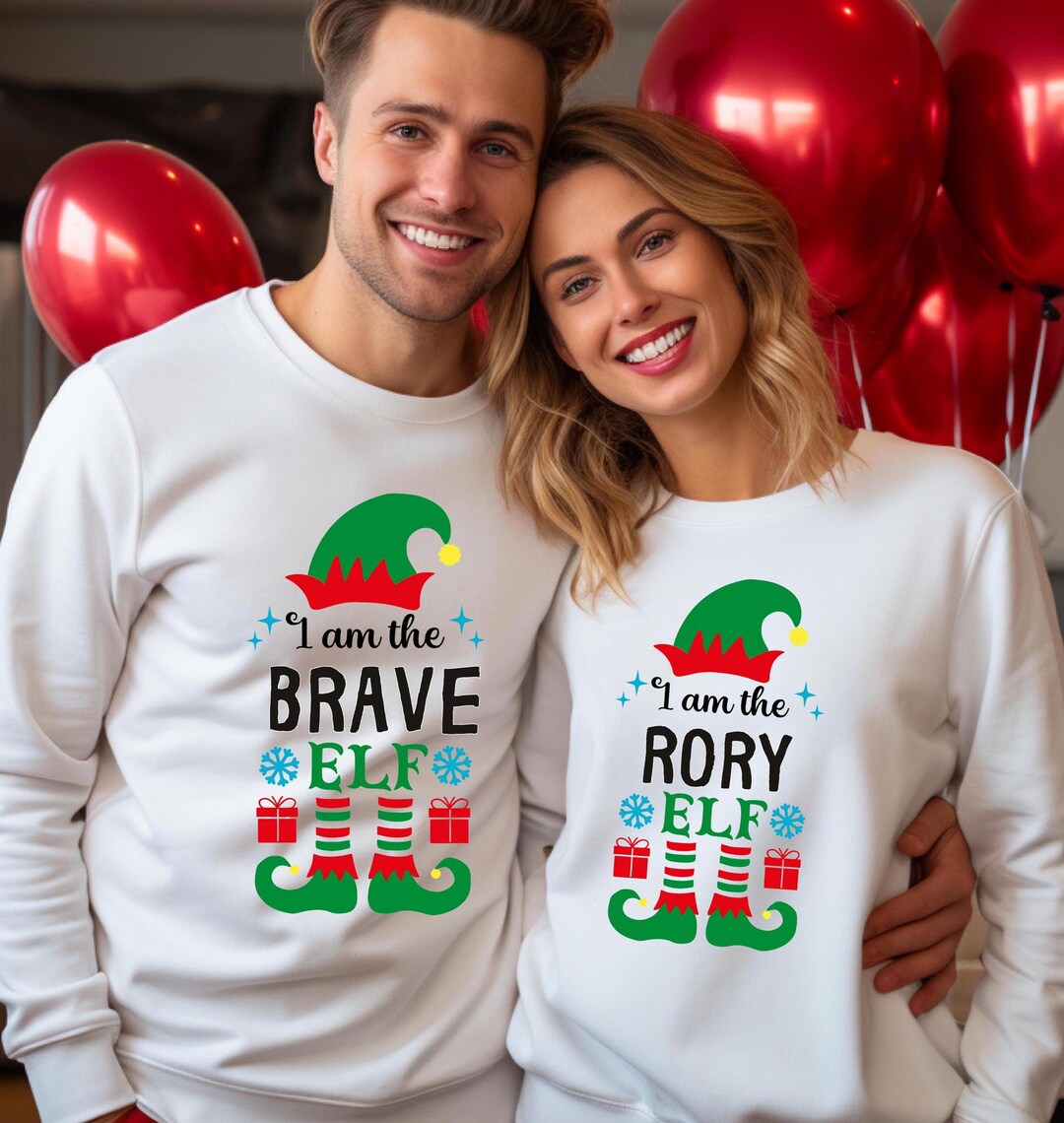 Custom the Elf Sweatshirt, Custom Elf Shirt, Christmas Family Matching ...
