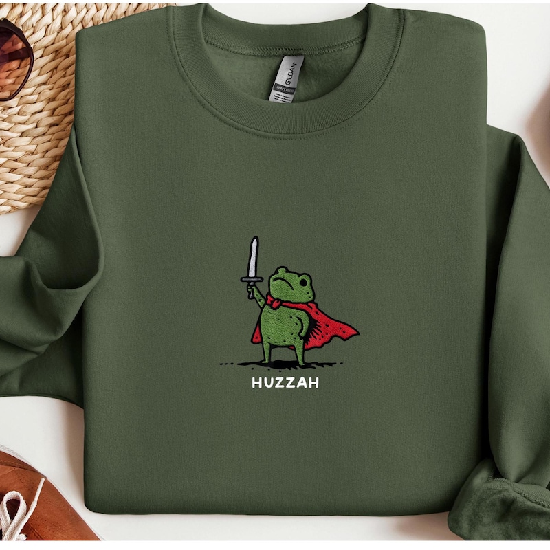 Frog Huzzah Sweater - Etsy