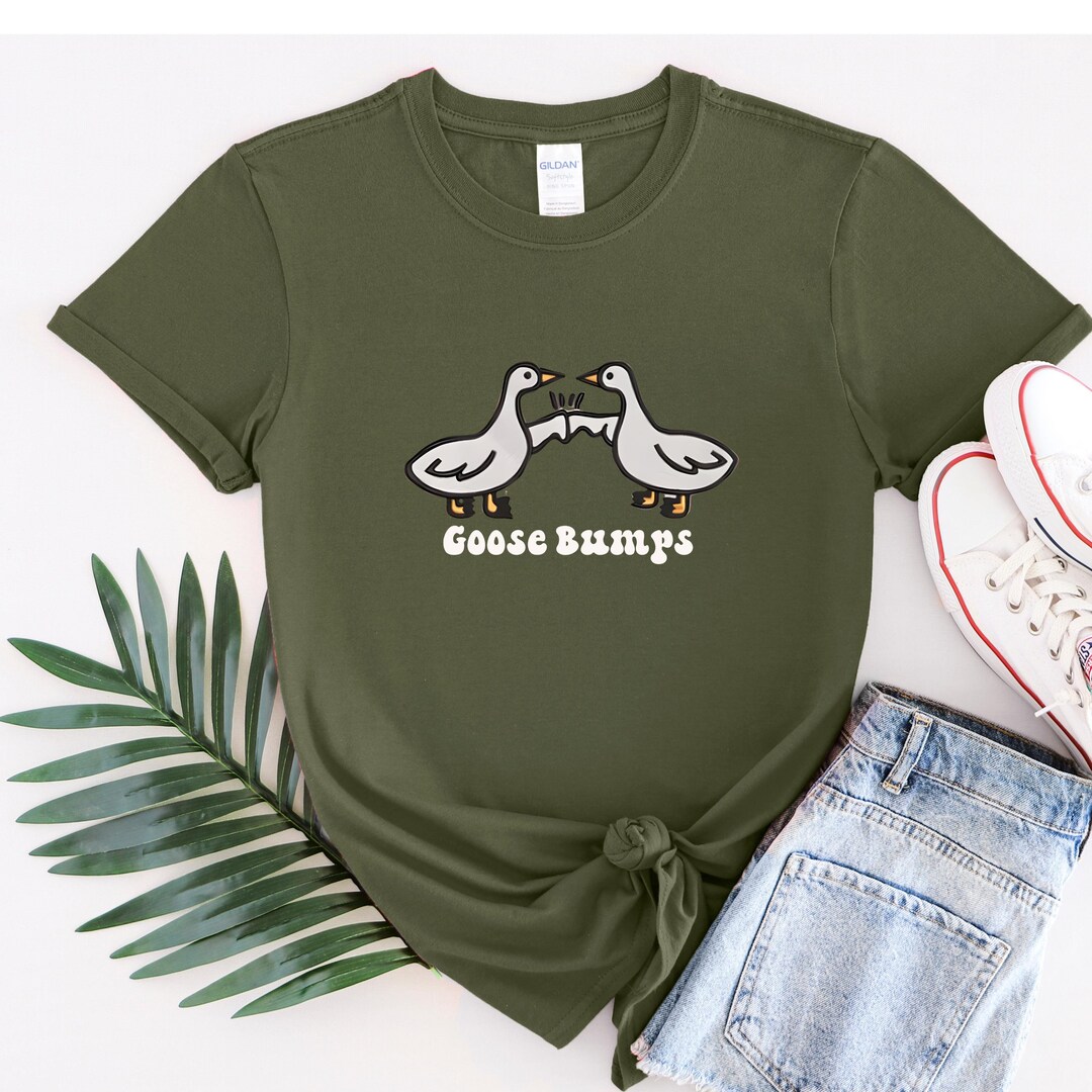 Goose Bumps Embroidery Crewneck: Funny Animal Sweatshirt - Etsy