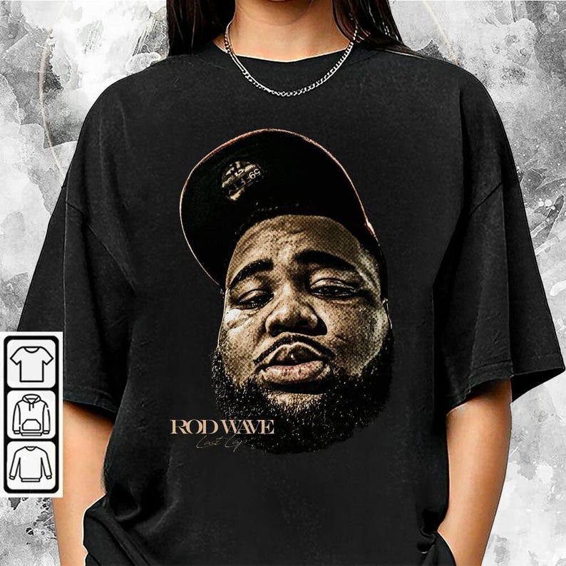 Blvckstyle Rod Wave Shirt, Rod Wave Face Last Lap Concert Tour, Rod ...