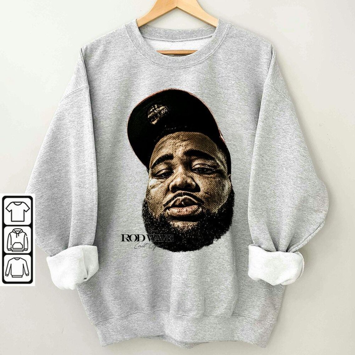 Blvckstyle Rod Wave Shirt, Rod Wave Face Last Lap Concert Tour, Rod ...