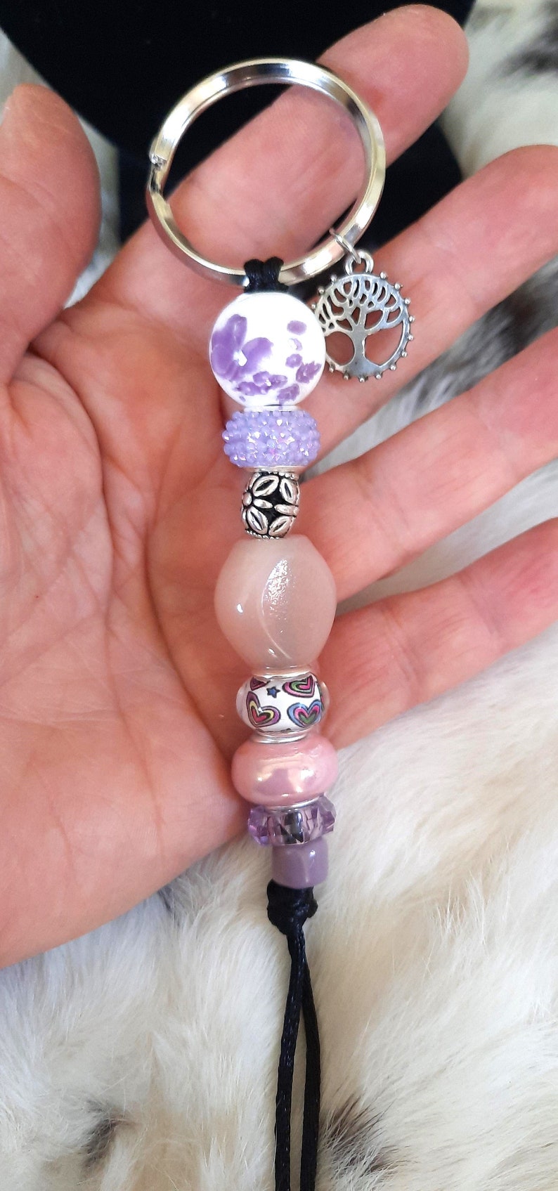 Handcrafted Key-chain, Pink Dance - Etsy