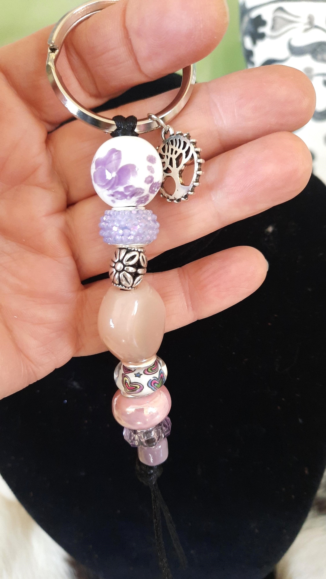 Handcrafted Key-chain, Pink Dance - Etsy