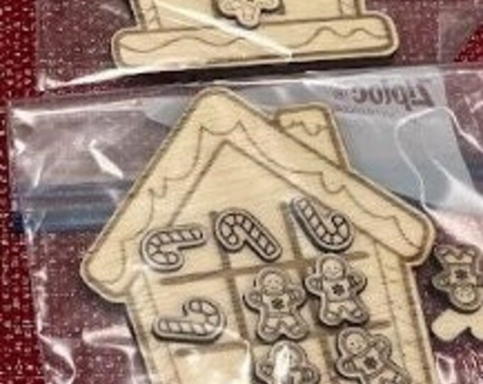 Gingerbread Tic Tac Toe , Svg Laser File, Christmas Gift, Stocking ...