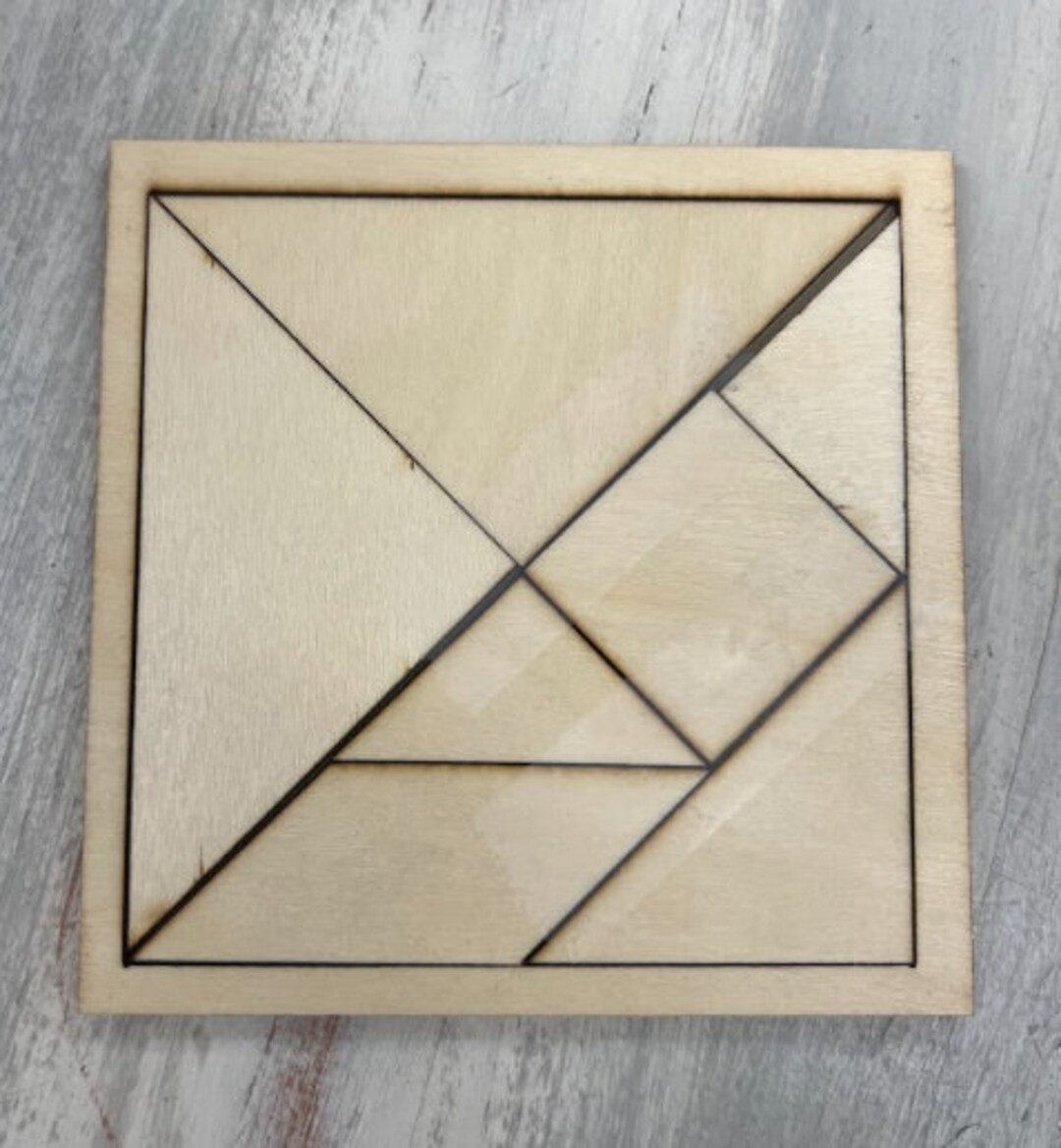 Tangrams Svg File, Kid Puzzle, Thinking Game, Wood Puzzle, Xtool, Glowforge - Etsy