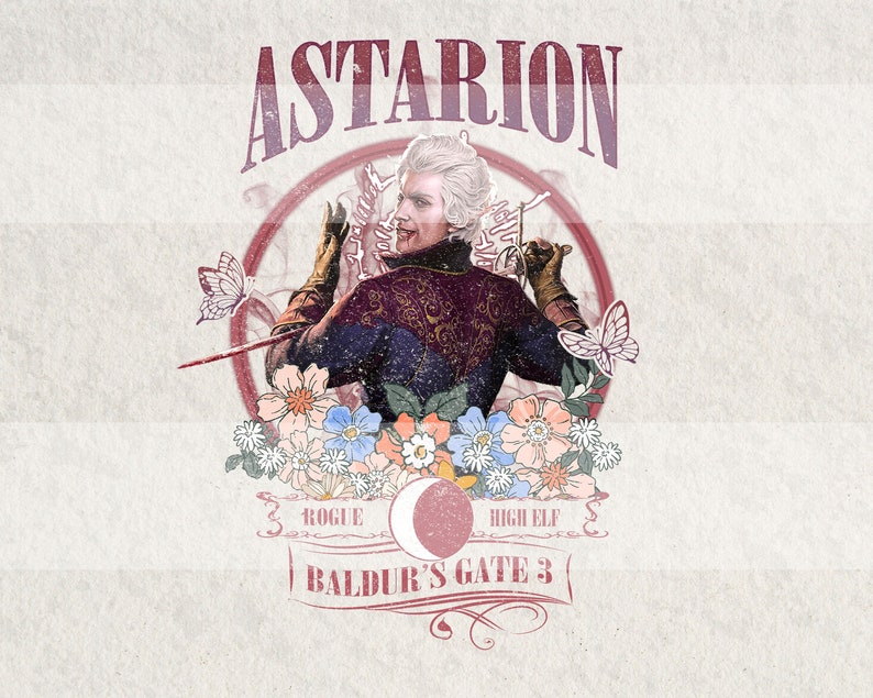 Baldurs Gate 3 Astarion PNG, Astarion PNG, Gamer Gift, Video Game Png ...