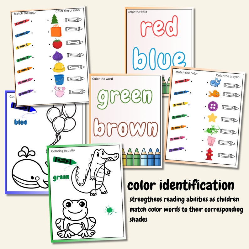 Coloring Worksheets | Animal Coloring Pages | Color Flashcards | Color ...