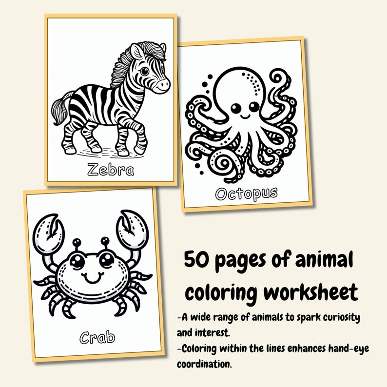 Coloring Worksheets | Animal Coloring Pages | Color Flashcards | Color ...