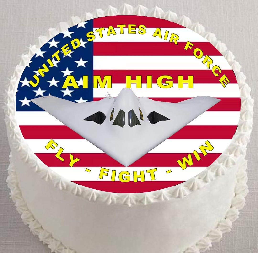 Air Force Aim High Edible Cake Image - Etsy