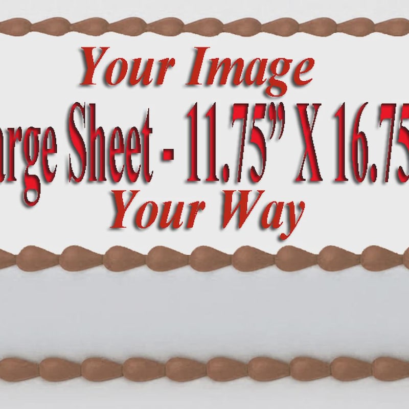 Custom Printed Edible Images - Etsy