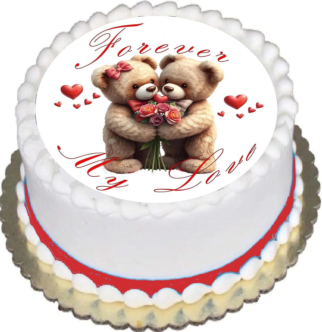 Forever My Love Edible Image Anniversary for Cake - Etsy