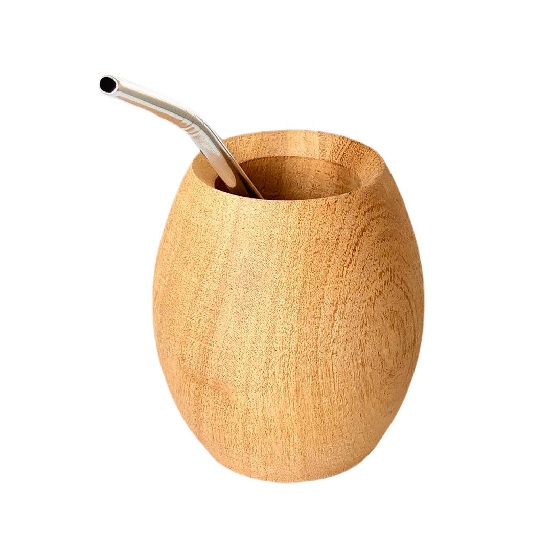 Premium Argentine Bombo Mate Glass, Made of Natural Carob Wood, Hand ...