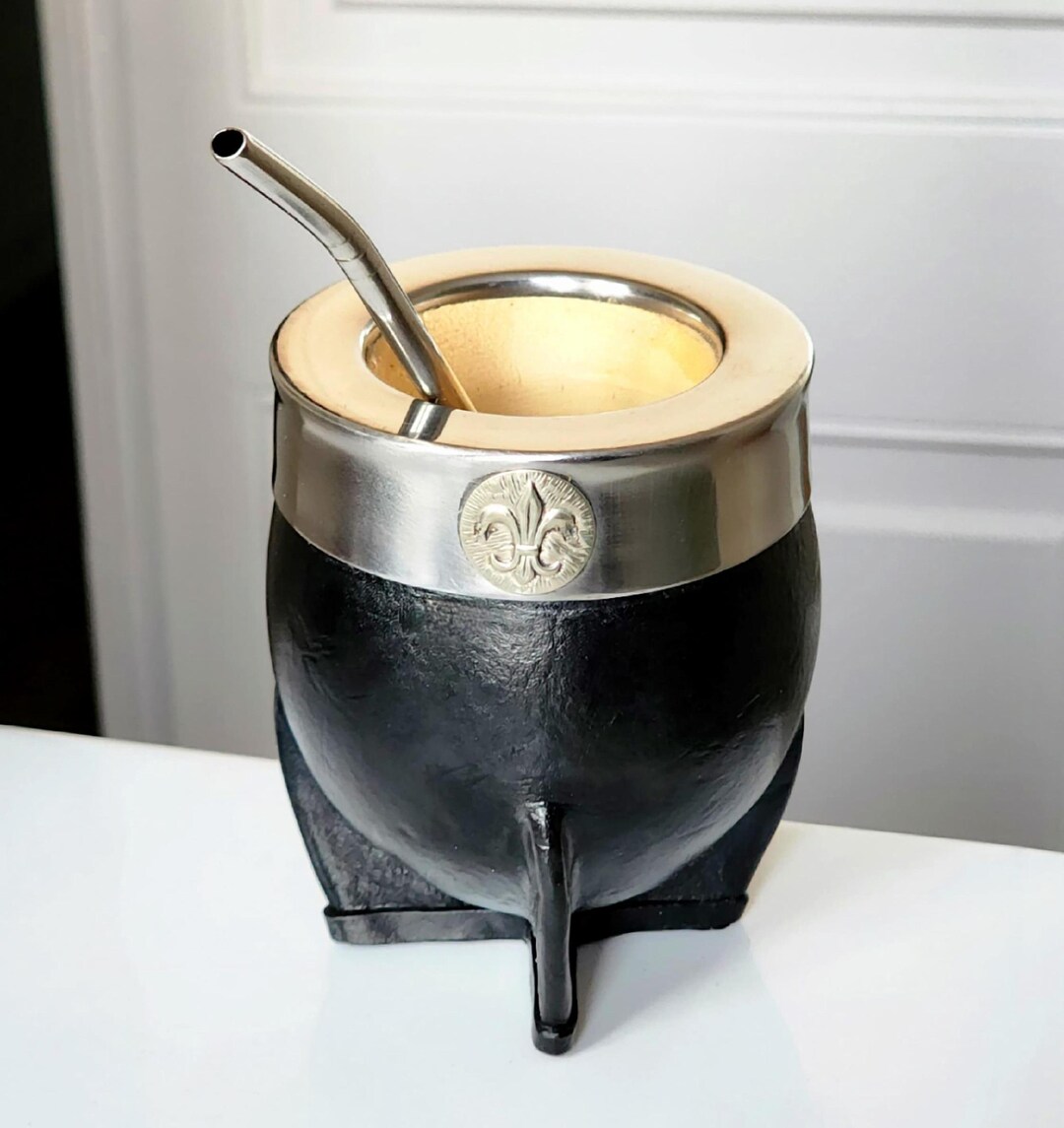 Premium Imperial Argentine Mate Gourd Made From Natural Gourd, Black ...