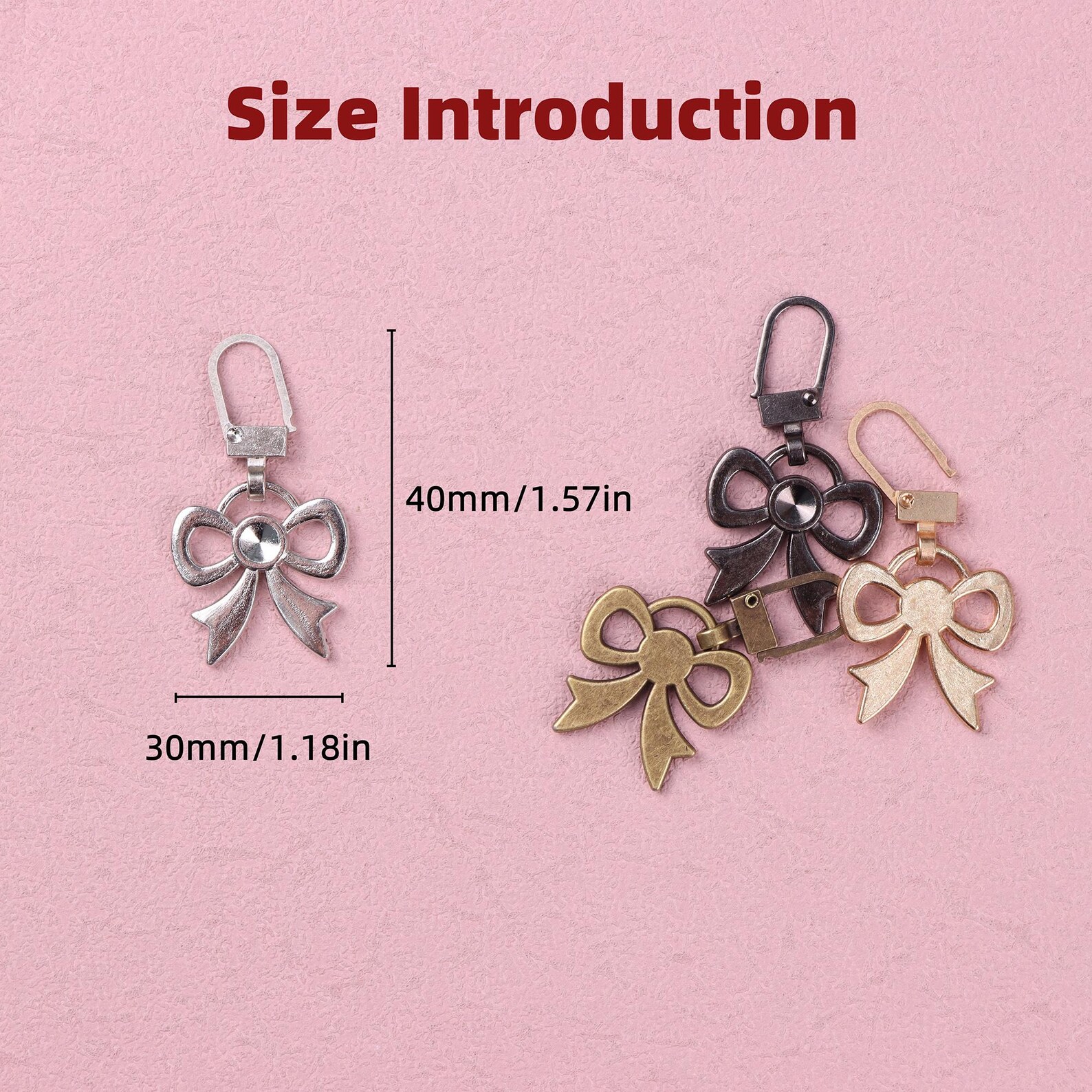 Metal Bow Zipper Pull｜bowknot Zipper Puller｜zipper Pull Replacement｜zip ...