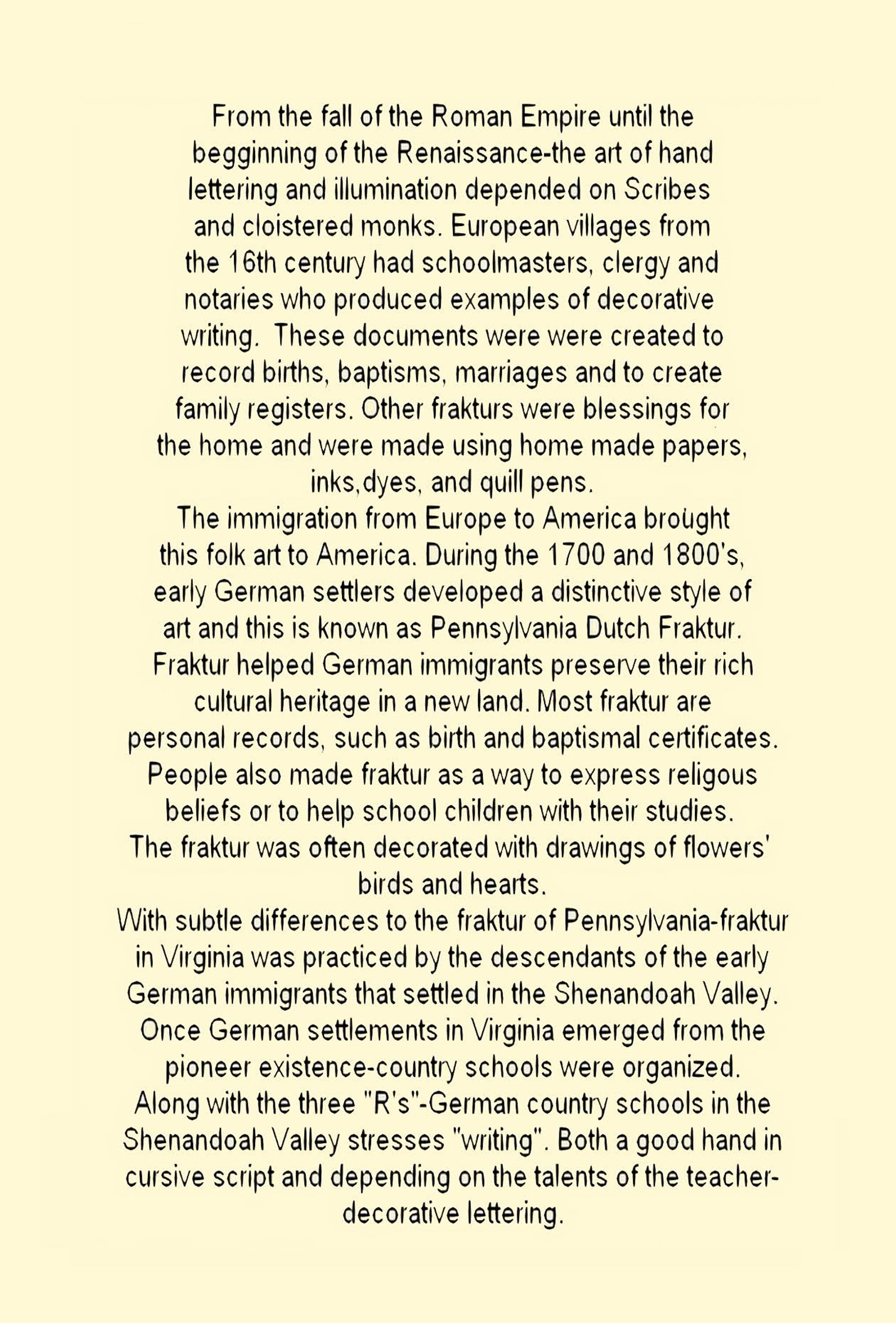 PA German Fraktur, PA Dutch Folk Art - Etsy