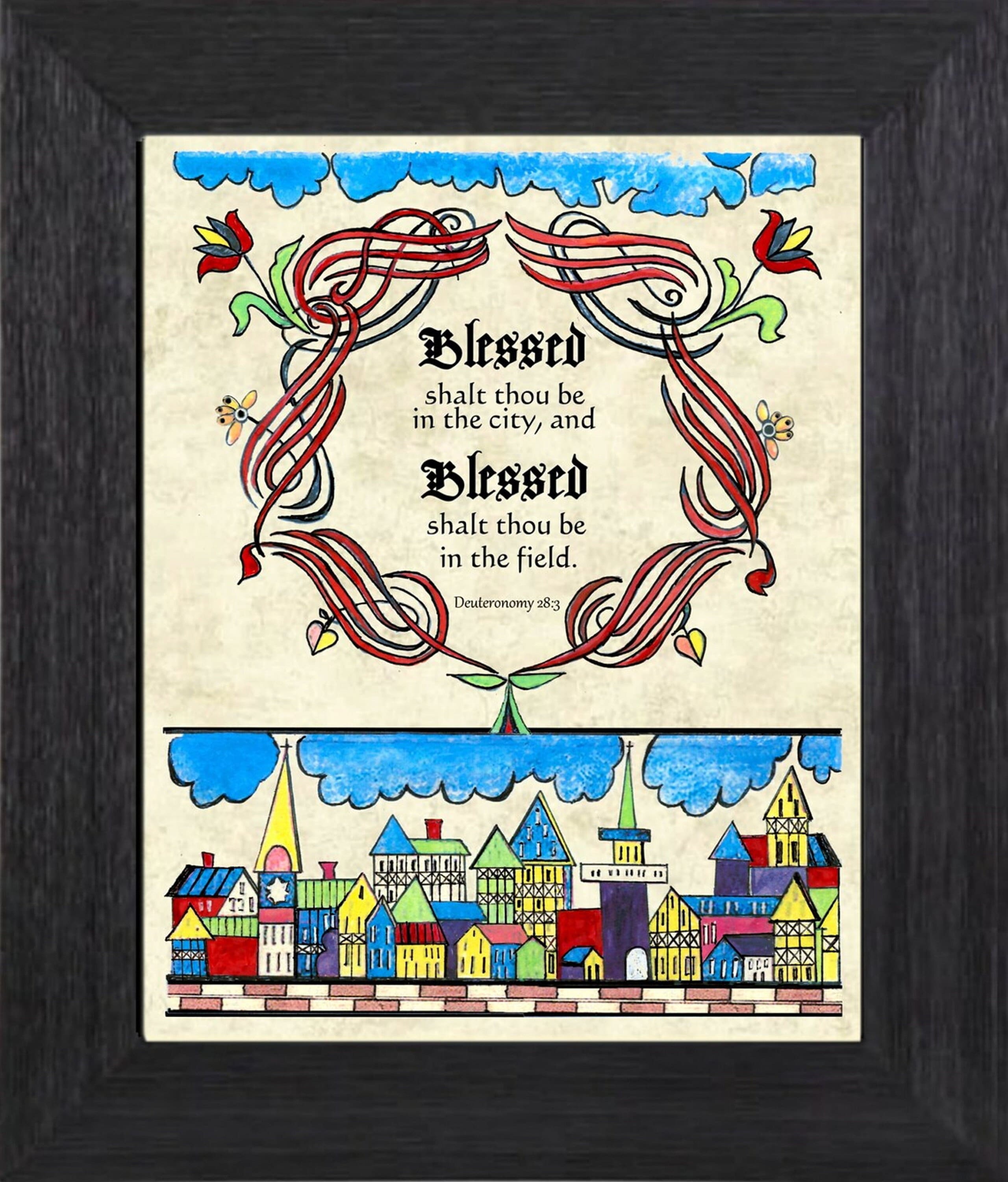 PA Dutch Fraktur House Blessing - Etsy