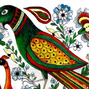 Pennsylvania Dutch Distelfink, Bird of Good Luck, PA Dutch Art - Etsy