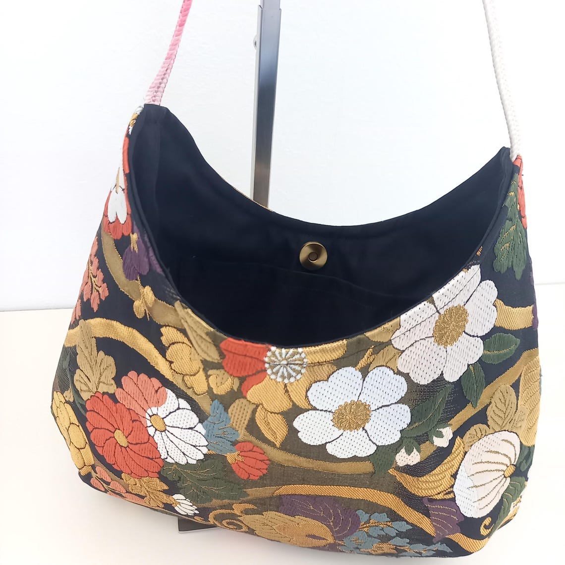 Vintage Japanese Belt hukuro-obi for Kimono Silk - Etsy