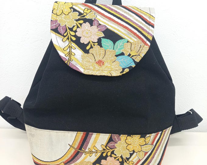 Obi Remakebag Kimonobag Upcyclebag Obibag Backpack - Etsy