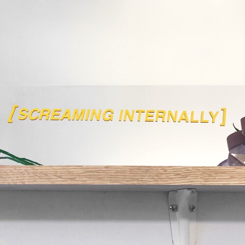 SCREAMING INTERNALLY Vinyl Decal - Etsy