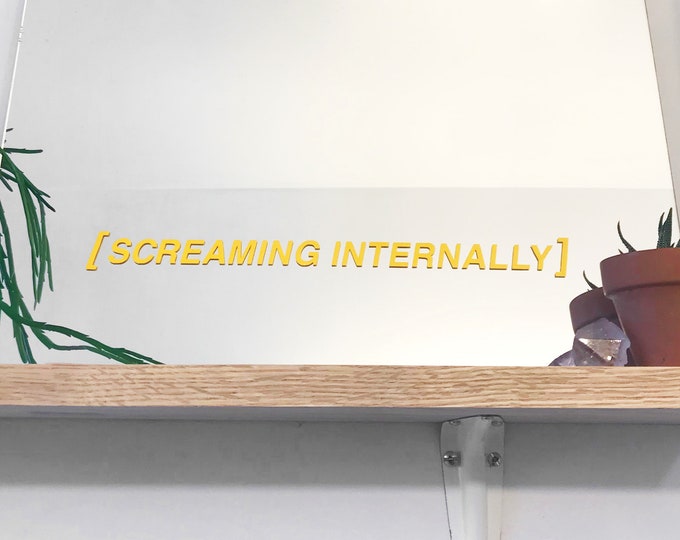 SCREAMING INTERNALLY - Vinyl Decal - Etsy