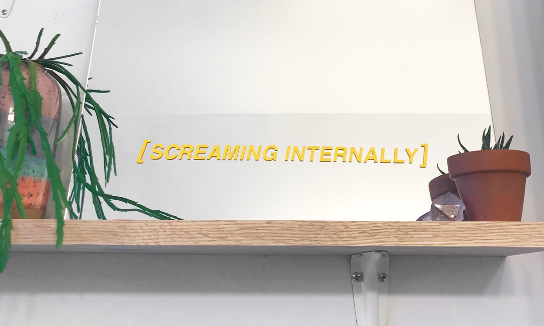 SCREAMING INTERNALLY - Vinyl Decal - Etsy