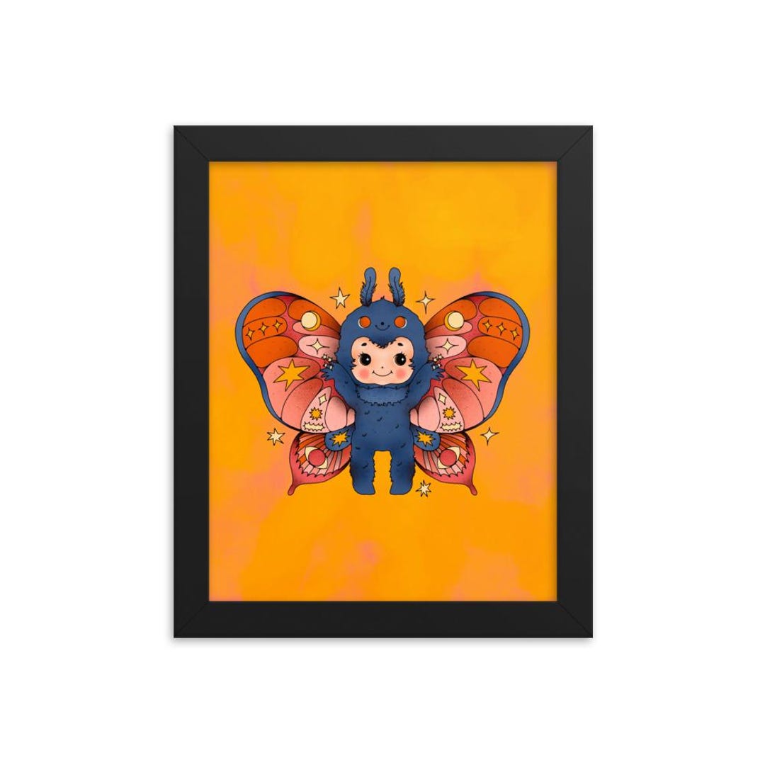 Mothman Kewpie - Art Print - Choose Your Size - 5x7 8x10 Standard Size ...